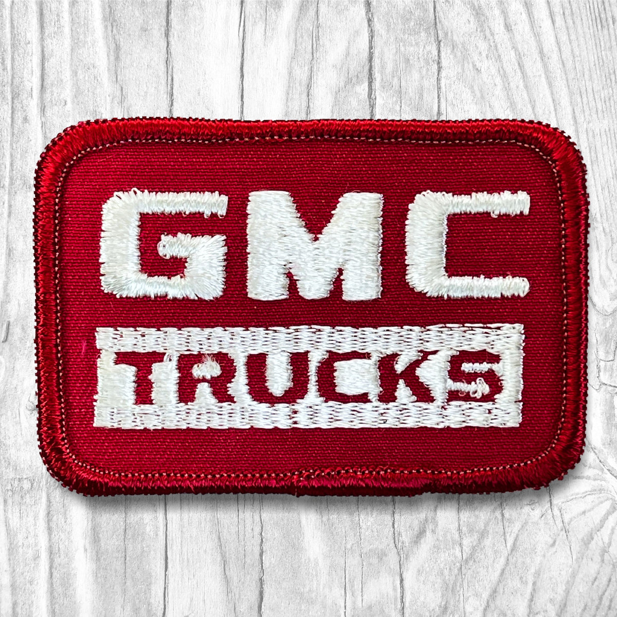GMC Trucks. Red & White Authentic Vintage Patch – Megadeluxe